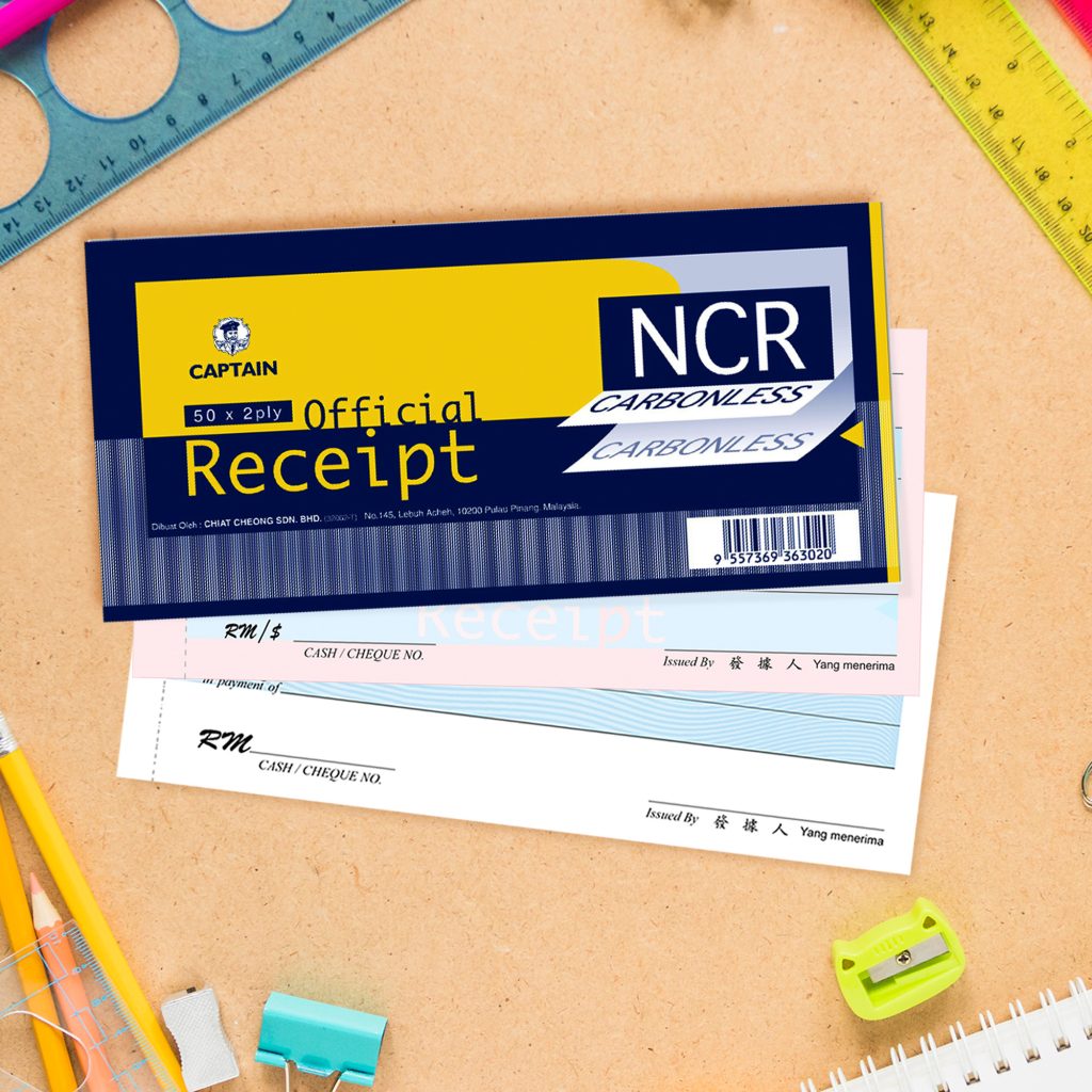 Captain NCR Receipt Book – Pur Stationery